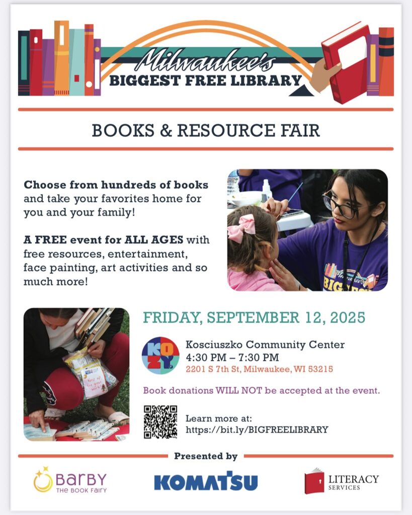 5th Annual Milwaukee’s Biggest FREE Library! - Autism United of Wisconsin